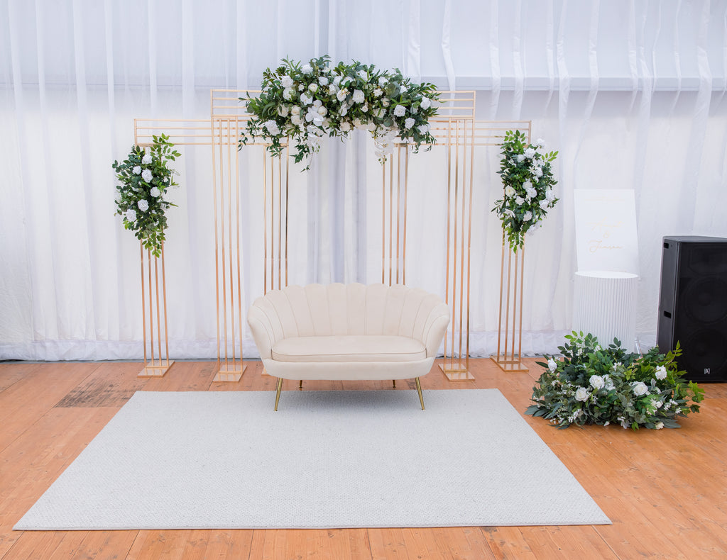 Gold Metal Arches & Frames - Christchurch Event Hire – Statement Events