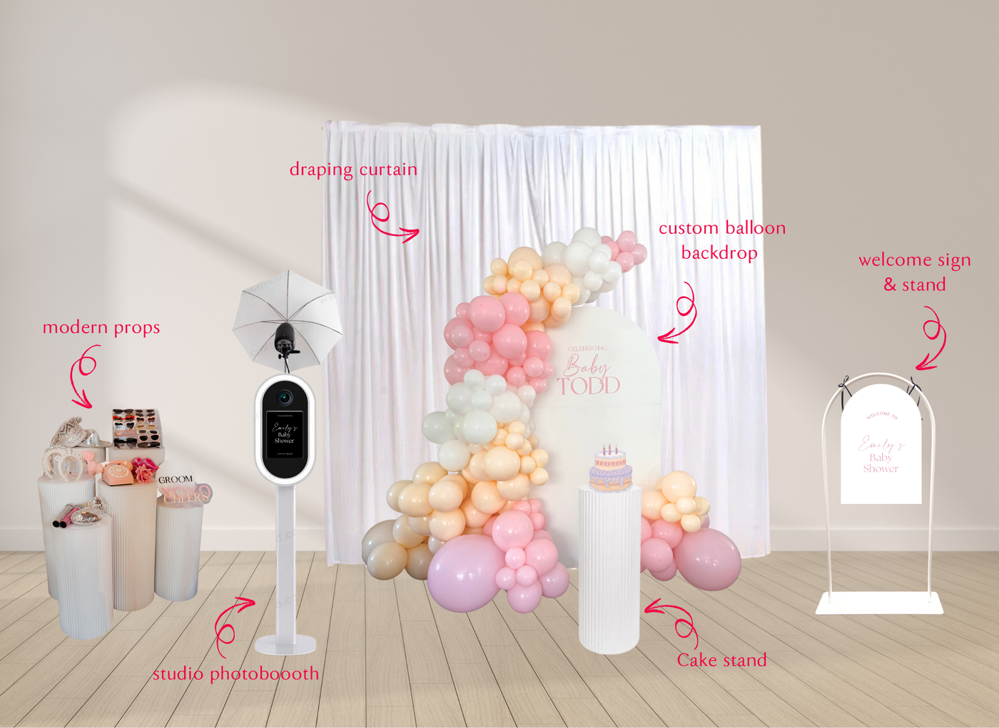 Christchurch Decorations, Photobooth, Flowers - Hire Package ...
